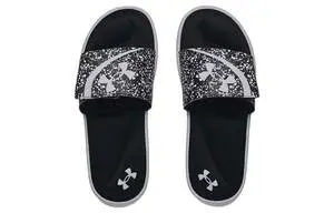 Under Armour Ignite 6 Graphic Strap Slide - Black/mod Grey