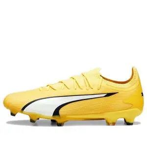 PUMA Ultra Ultimate Fg Ag Soccer Cleats - Yellow/white/black