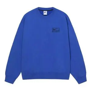 Nike X Stussy Acid Wash Crew Fleece - Blue