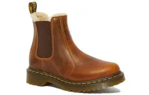 Dr. Martens 2976 Faux Fur Lined Chelsea Boots - Butterscotch