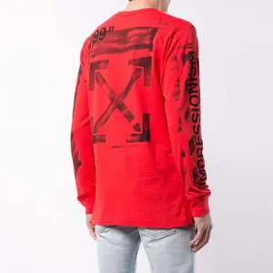 Off-White Long Sleeve Graphic T-shirt