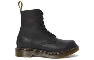 Dr. Martens 1460 Pascal Virginia Leather Combat Boots - Black