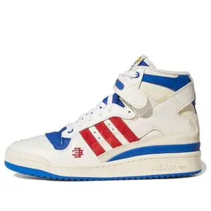 Adidas Forum 84 High X Eric Emanuel "kansas Jayhawks" Sneakers - White/red/blue