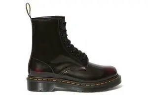 Dr. Martens Arcadia Black Red Combat Boots