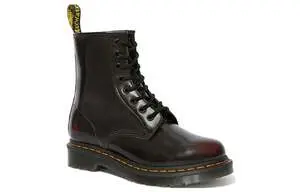 Dr. Martens Arcadia Black Red Combat Boots