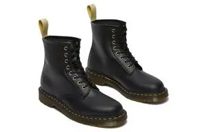 Dr. Martens Vegan 1460 Felix Rub Off Ankle Boots - Black