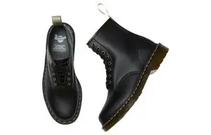 Dr. Martens Vegan 1460 Felix Rub Off Ankle Boots - Black