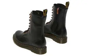 Dr. Martens 1490 Rose Gold Hardware High Boots - Black