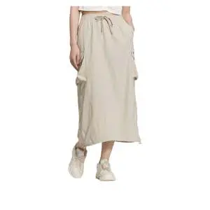 Adidas Long Cargo Skirt With Drawstring Waist - Khaki