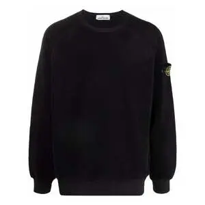 Stone Island Fleece Crewneck Sweatshirt - Black