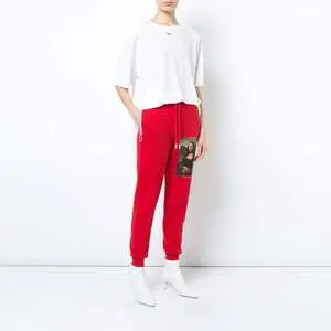 Off-White Oversized Slit Crewneck T-shirt With Back Print