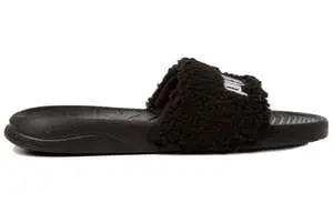 PUMA Popcat 20 Fleece Sliders - Black