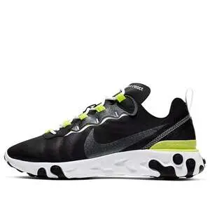 Nike Nike React Element 55 SE 'Black Lemon Venom' Sneakers Black