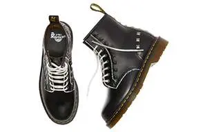 Dr. Martens 1460 Studded Lace-up Boots - Black