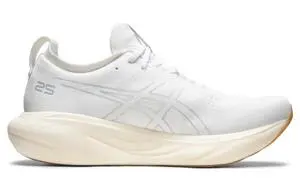 Asics Gel-nimbus 25 Athletic Sneakers - White/silver