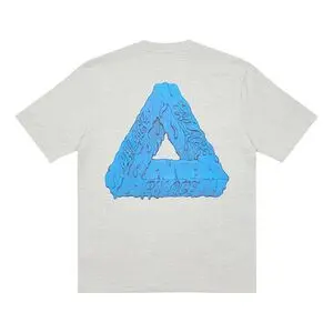 PALACE Tri-slime T-shirt Logo Blue Short Sleeve Gray - Grey