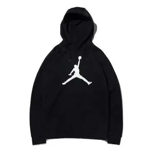 JORDAN Jumpman Logo Polar Fleece Hoodie - Black