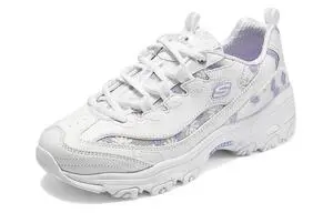 Sketchers D'lites 1.0 Athletic Sneakers - White/purple