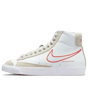 Nike Blazer Mid '77 Se "first Use" High Top Sneakers - White/red