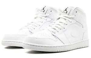 JORDAN 1 Retro Mid Sneakers - White/white