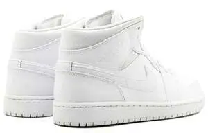 JORDAN 1 Retro Mid Sneakers - White/white
