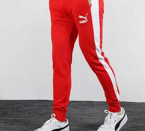 PUMA Iconic T7 Track Pants 'red White - Red/white