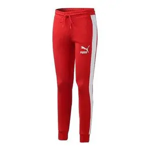 PUMA Iconic T7 Track Pants 'red White - Red/white