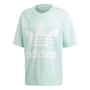 Adidas Adidas Originals Large Logo Printing Round Neck Short Sleeve Mint Green Peppermint Green