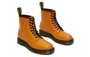 Dr. Martens 1460 Smooth Leather Lace-up Boots - Orange