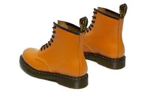 Dr. Martens 1460 Smooth Leather Lace-up Boots - Orange