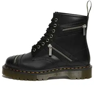 Dr. Martens 1460 Bex Combat Boots With Zip Detailing