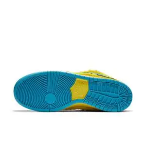 Nike X Grateful Dead Sb Dunk Low Sneakers - Yellow/blue