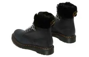 Dr. Martens 1460 Fur Lined Combat Boots - Black