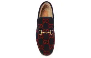 Gucci Wool Loafers With Horsebit Detail
