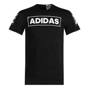 Adidas Adi 360 Logo Printing Sports Round Neck Short Sleeve - Black