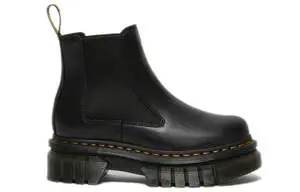 Dr. Martens Audrick Nappa Leather Platform Chelsea Boots - Black