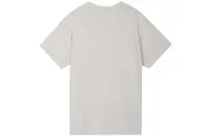 Nike Solid Color Embroidered Small Label Round Neck Casual Loose Short Sleeve Light Bone T-shirt - Multi-color