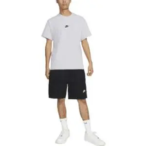 Nike Solid Color Embroidered Small Label Round Neck Casual Loose Short Sleeve Light Bone T-shirt - Multi-color