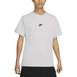 Nike Solid Color Embroidered Small Label Round Neck Casual Loose Short Sleeve Light Bone T-shirt - Multi-color