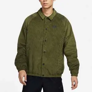 Nike Stack Logo Casual Corduroy Jacket - Green