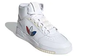 Adidas Drop Step Xlt High Top Sneakers - White/blue/red