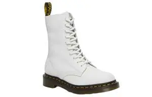Dr. Martens 1490 Virginia Leather High Boots - White