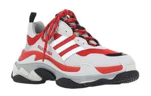 Balenciaga X Adidas Triple S Sneakers - Grey/white/red