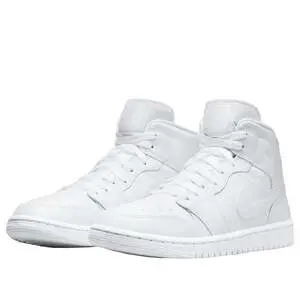 JORDAN 1 Mid "triple " Sneakers - White