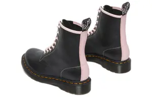 Dr. Martens 1460 Contrast Leather Lace Up Boots - Black/pink