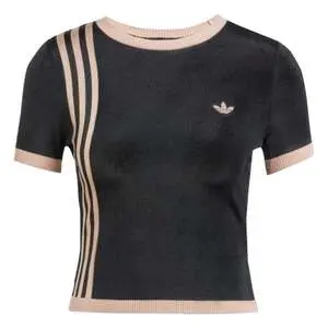Adidas Knitted 3-stripes Short Sleeve T-shirt