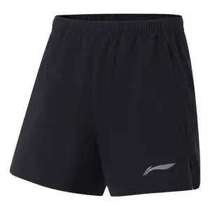 LI-NING Logo Running Shorts - Black/grey