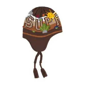 Supreme Fw25 Felt Appliqué Earflap Beanie - Brown