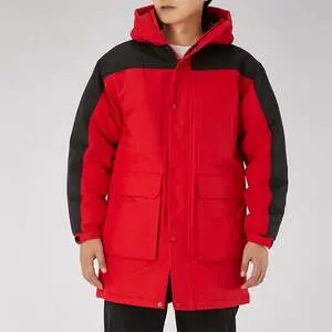 Adidas Mid Parka With Hood And Long Sleeves