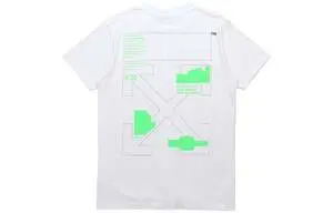 Off-White Fluorescence Alphabet Printing Short Sleeve - White